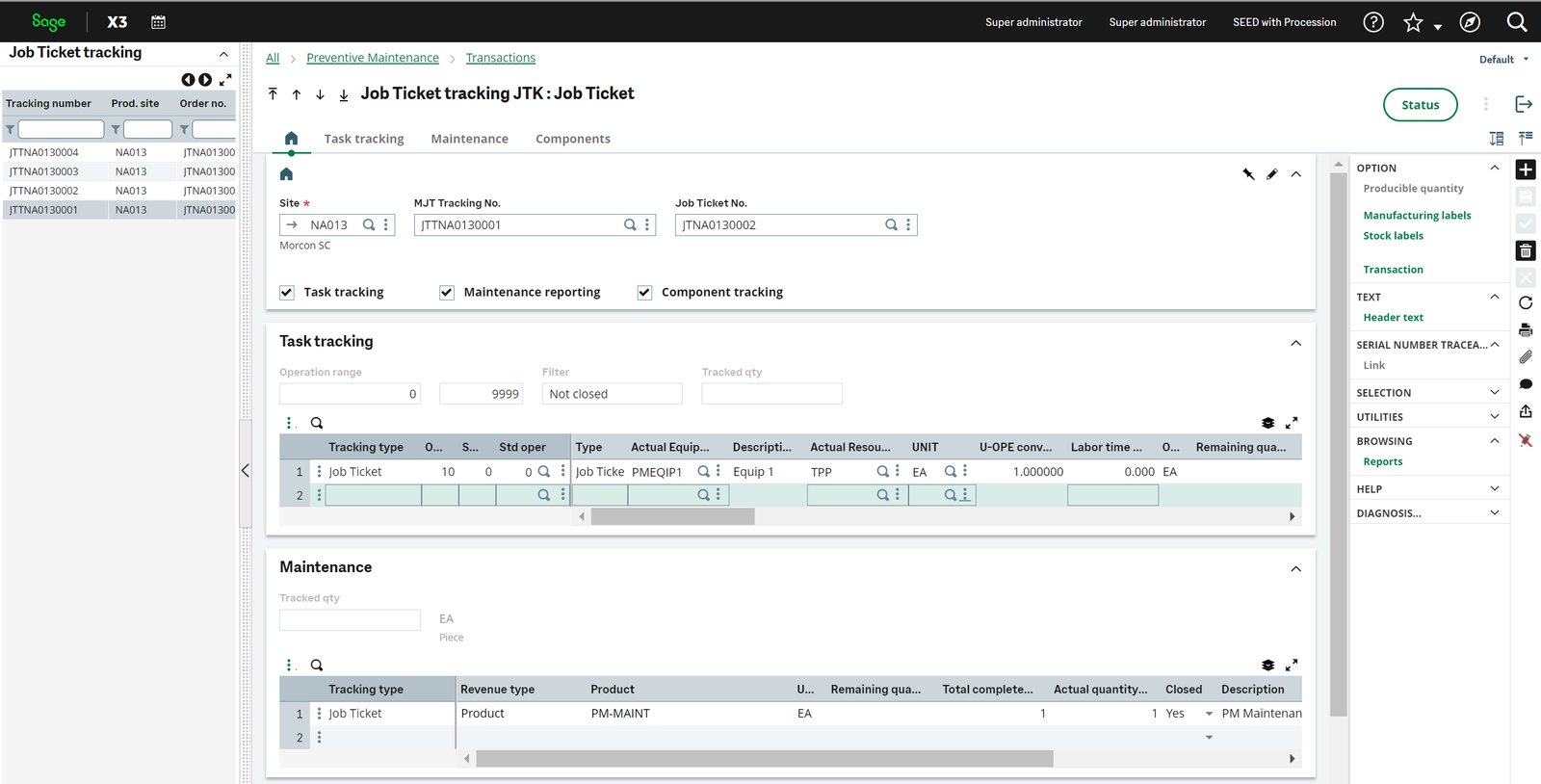 How to use the Preventative Maintenance Solution in Sage X3